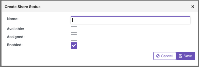 Managing Share Status : MiMembership