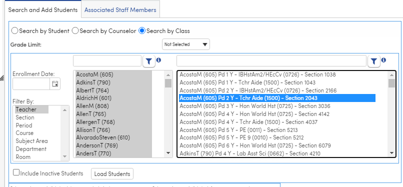 Creating a Student Group : Aeries Software