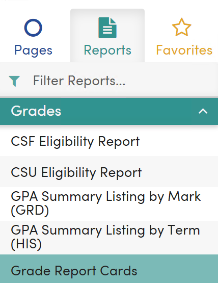 Print Grade Report Cards : Aeries Software