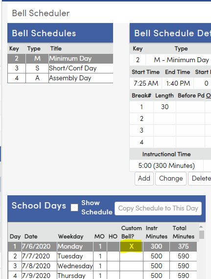 Alternative School Configuration : Aeries Software