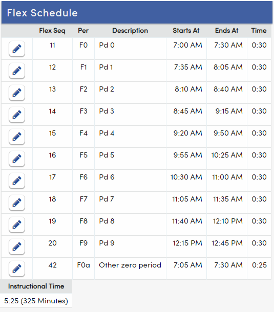 Flex Scheduling - Bell Scheduler : Aeries Software