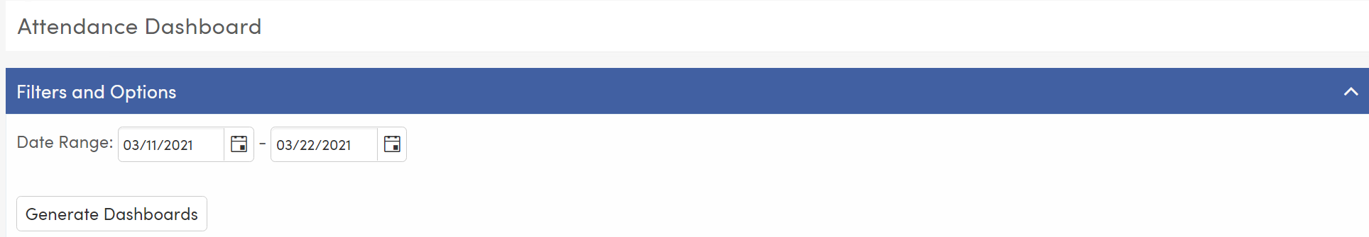 Attendance Dashboard : Aeries Software