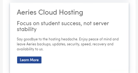 Aeries System Check and Utilization : Aeries Software