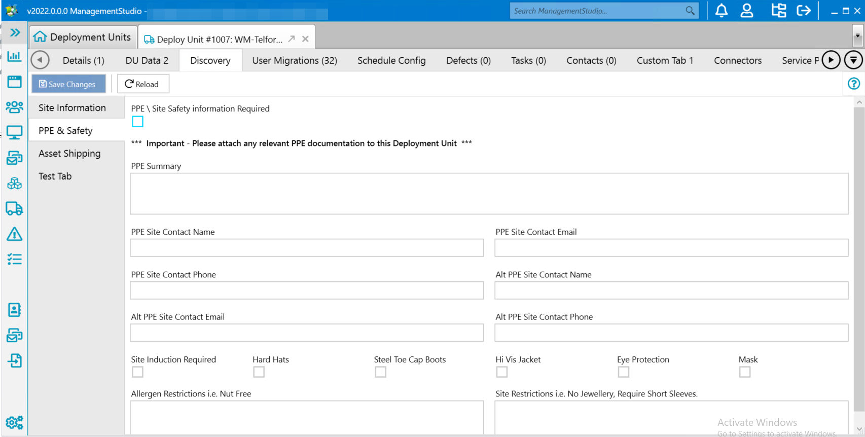 Custom Forms : ManagementStudio