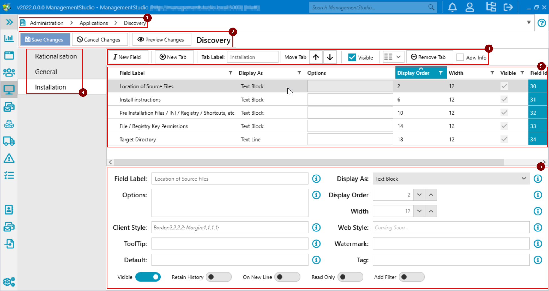 Custom Forms : ManagementStudio