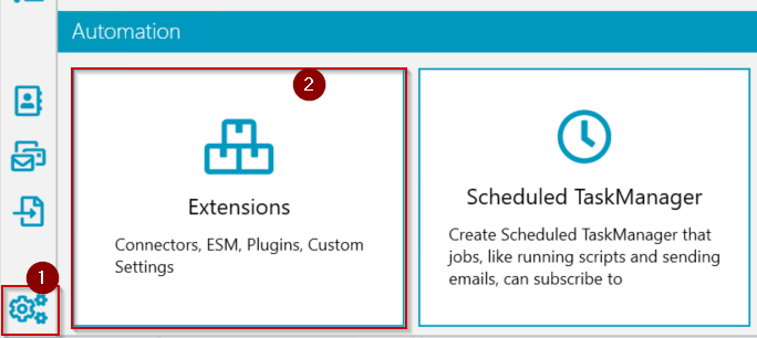 Connectors : ManagementStudio