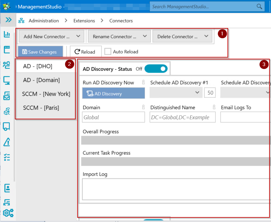 Connectors : ManagementStudio