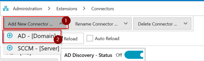 AD Connector : ManagementStudio