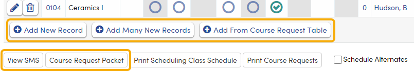 Student Course Requests : Aeries Software