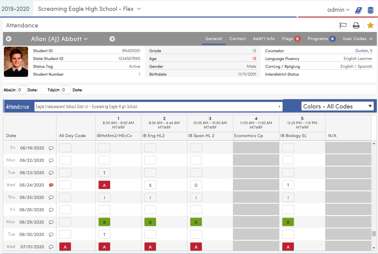 Flex Scheduling - Student Attendance : Aeries Software