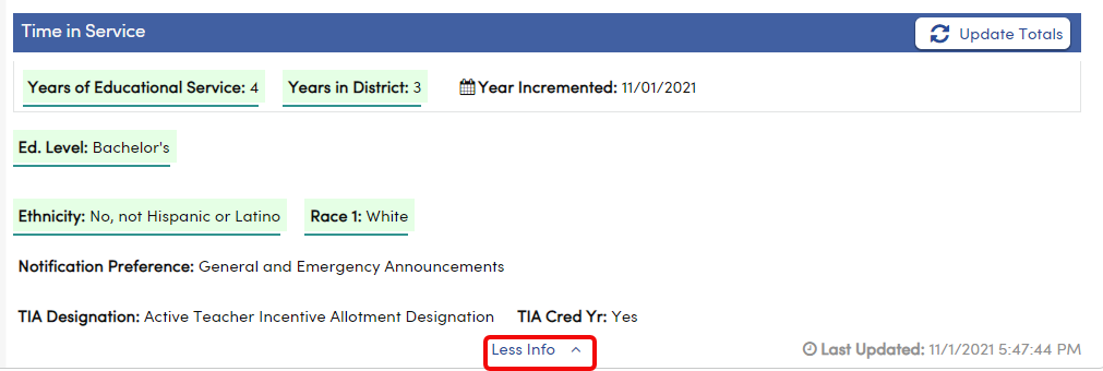 Staff Data : Aeries Software