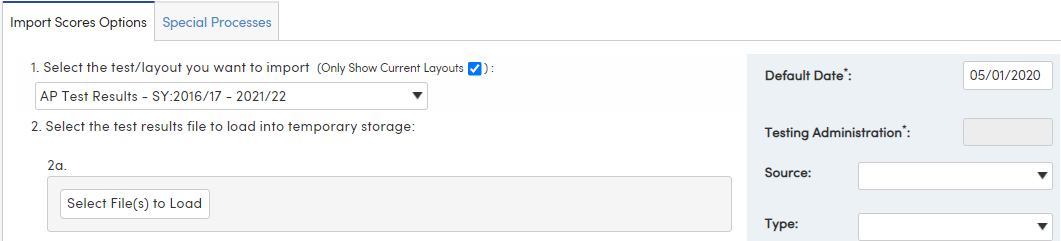 Test Specific Information - AP : Aeries Software