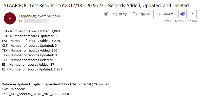 Test Specific Information - STAAR EOC/STAAR EOC Alternate 2 : Aeries ...