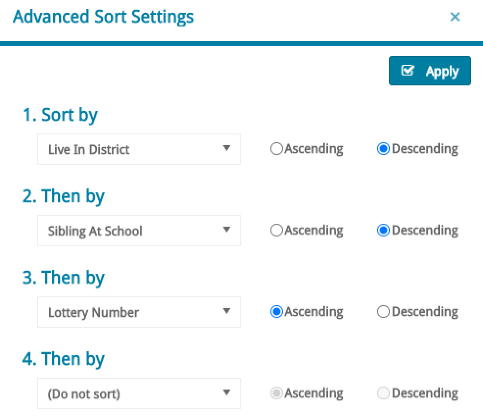 Sort the Lottery - Rediker Software