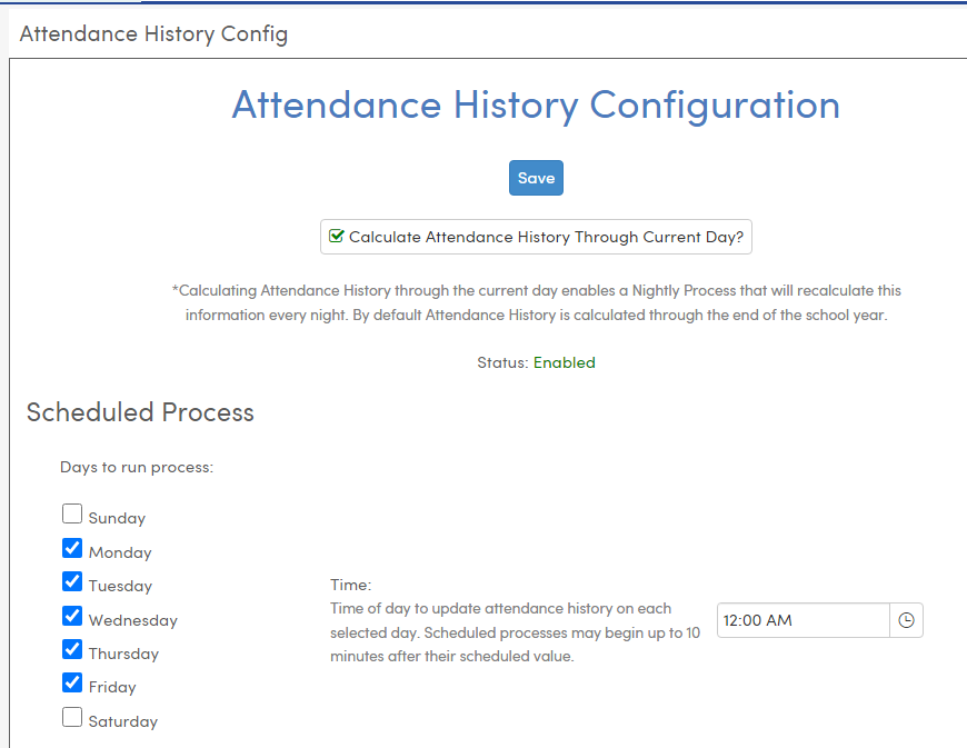 EOY 3 CALPADS STAS File - Attendance History : Aeries Software