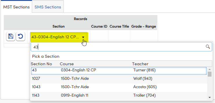 How to Create a Course Request Section Packet : Aeries Software