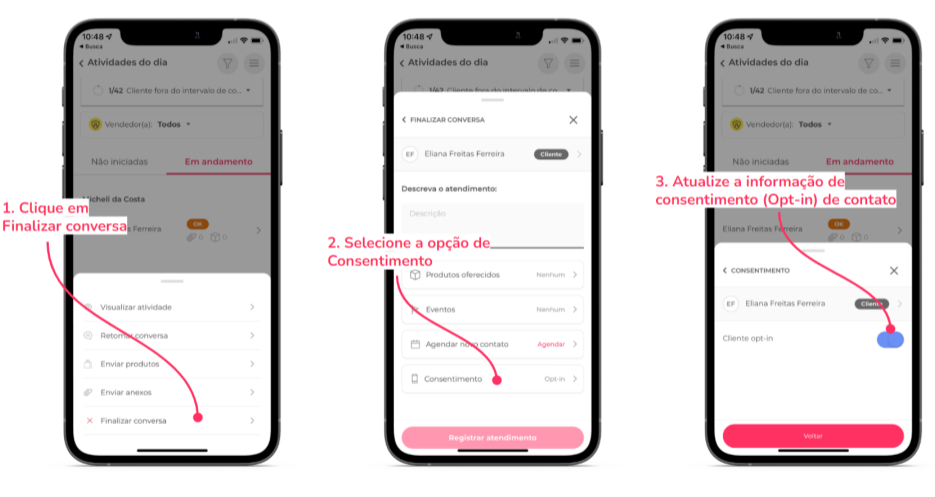 Consentimento - Opt-in/Opt-out : Oto CRM