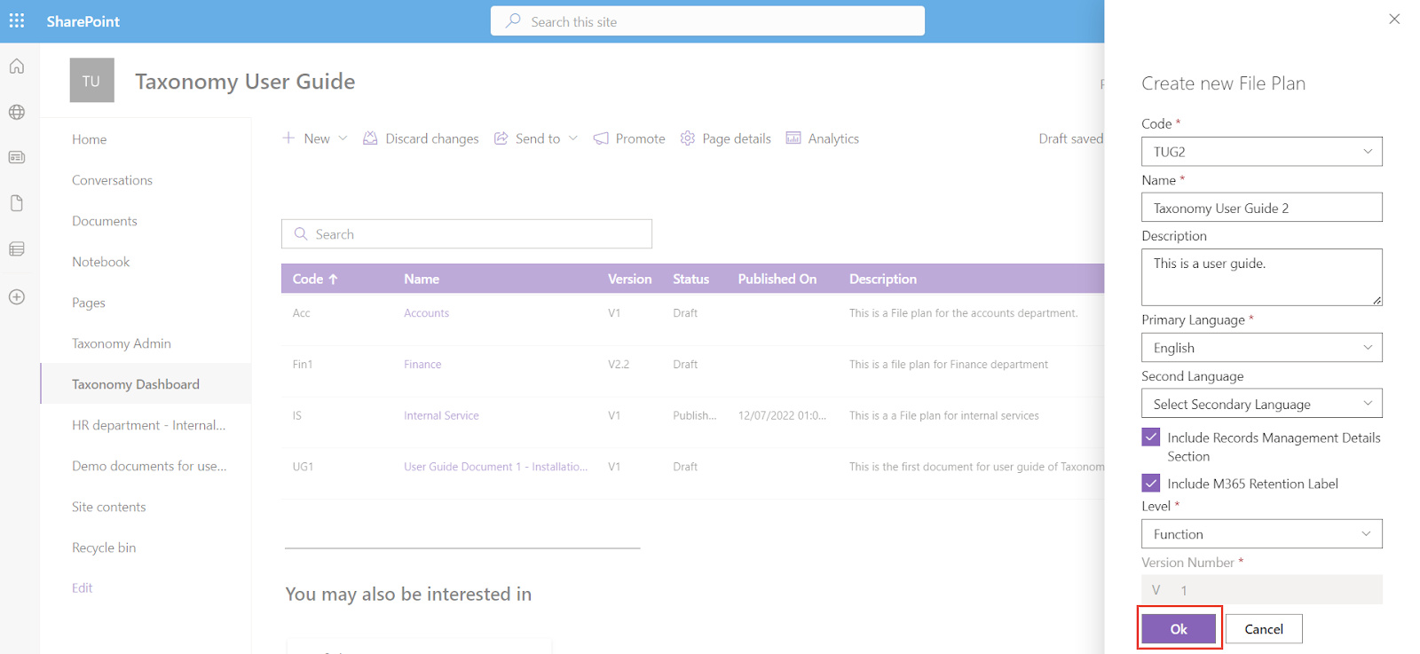 Create a new taxonomy : Easy Taxonomy