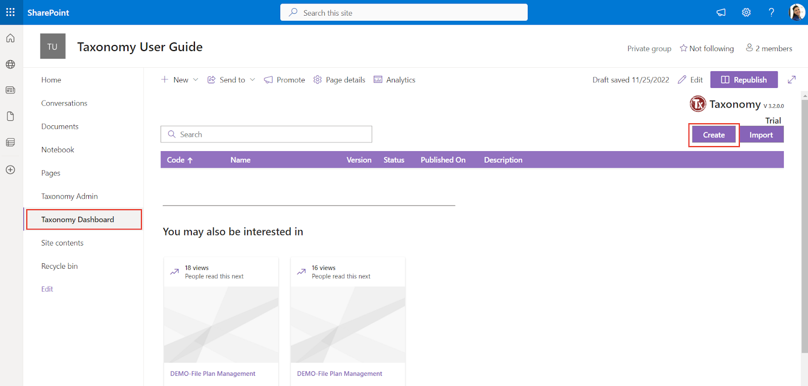 Create a new taxonomy : Easy Taxonomy