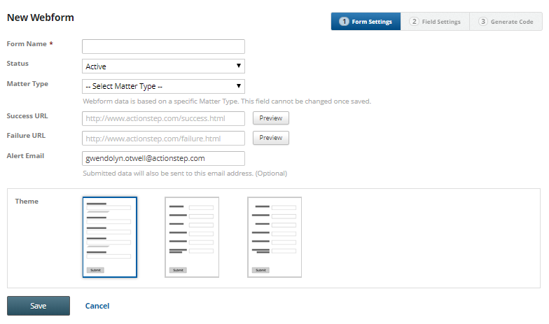 Creating a Webform : Help Center