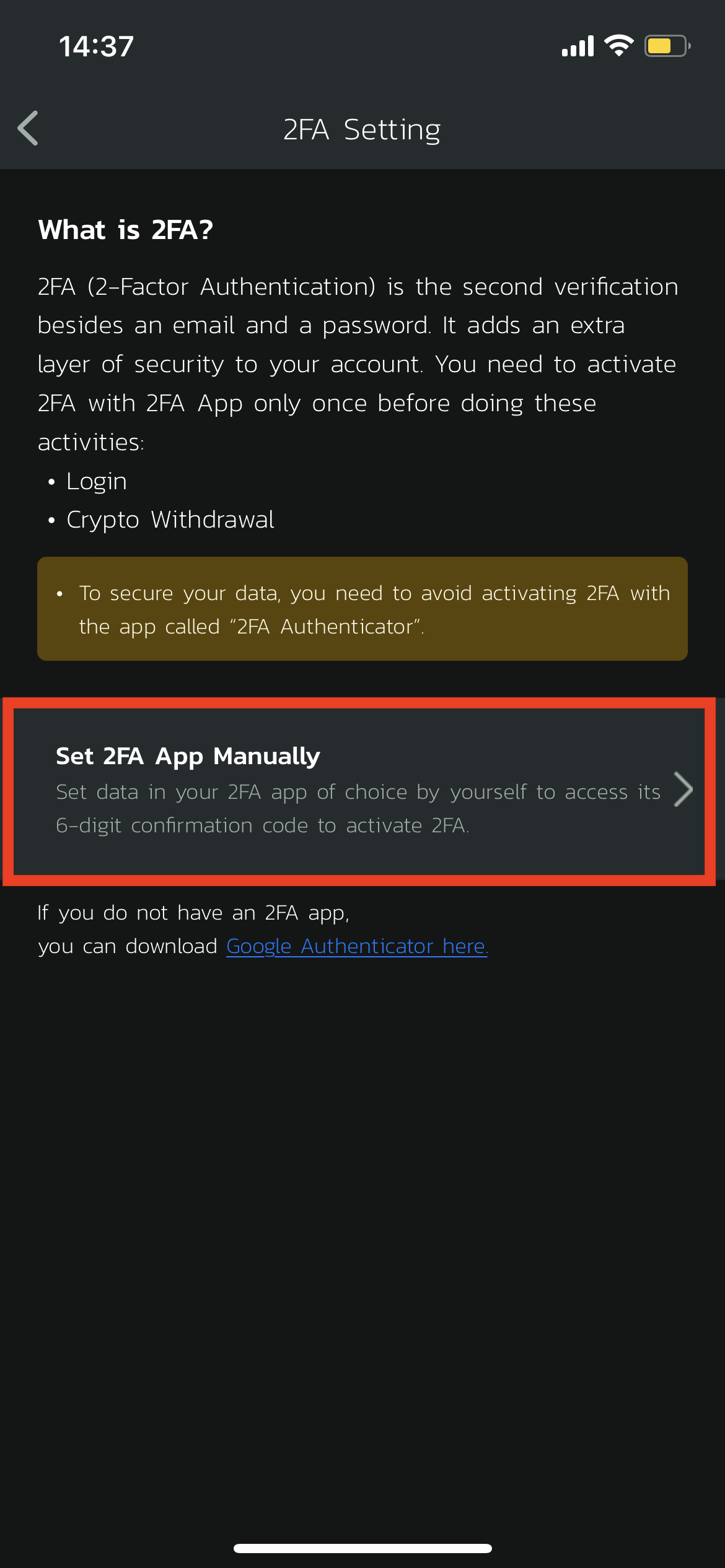 Bitkub App: How to set up 2FA | Bitkub Support Center