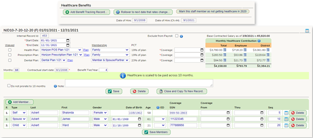 Maintaining Employee's Health Tracking Records : SchoolFi Support