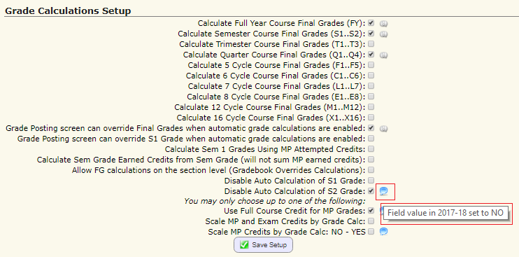 Grade Calculations : Genesis SIS Support