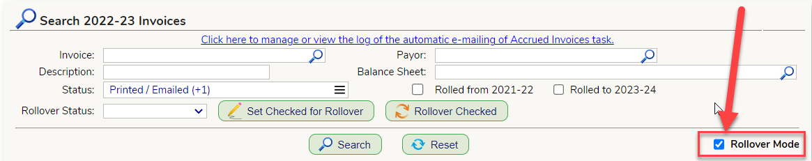 Rolling over Accounts Receivable Invoices : SchoolFi Support
