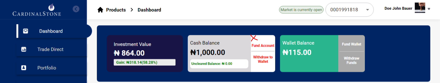 How can I fund my account? : Cardinalstone Partners