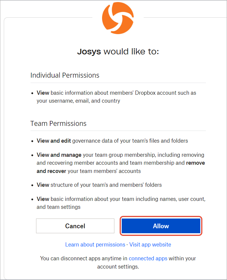 Dropbox Integration : Help Center