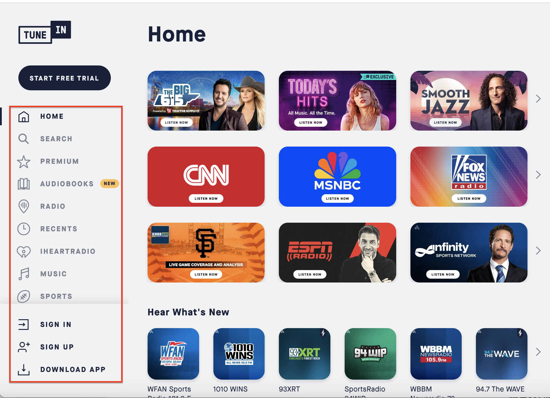 How do I find a station, program, or podcast to listen to? : TuneIn ...