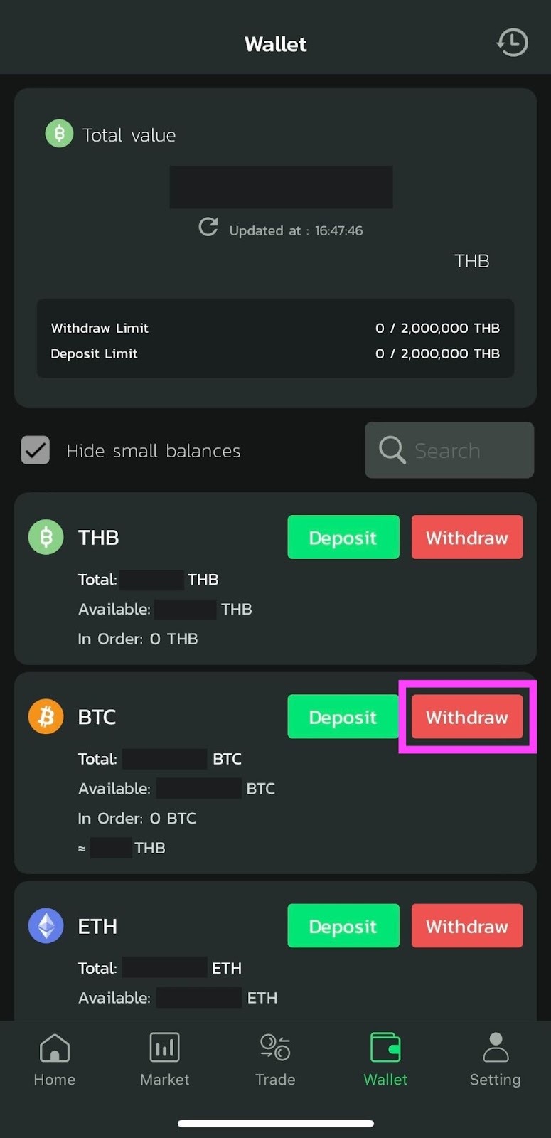 How to Withdraw Tokens to a Save Address | Bitkub Support Center