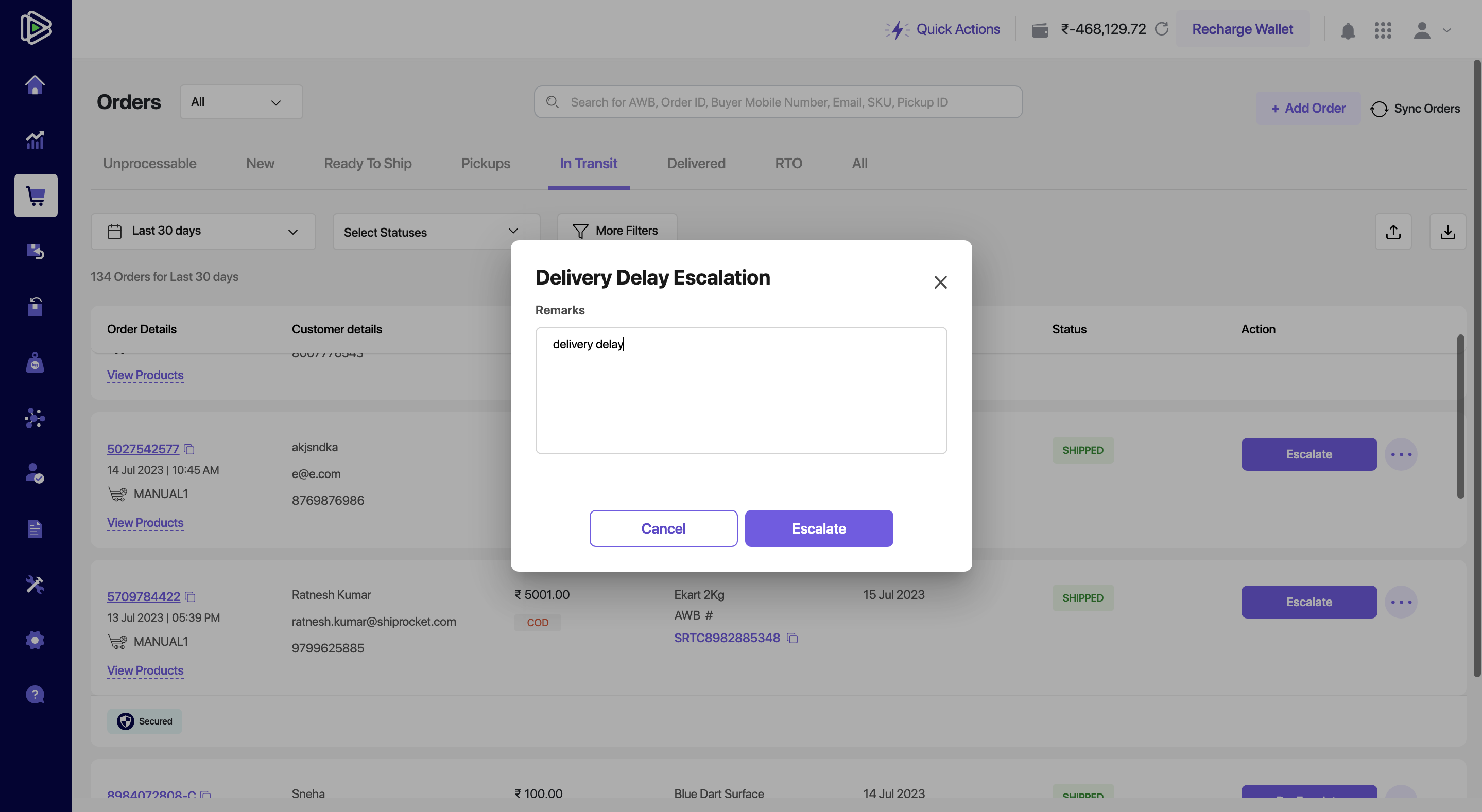 How to raise a complaint for delivery delay? : Customer Support