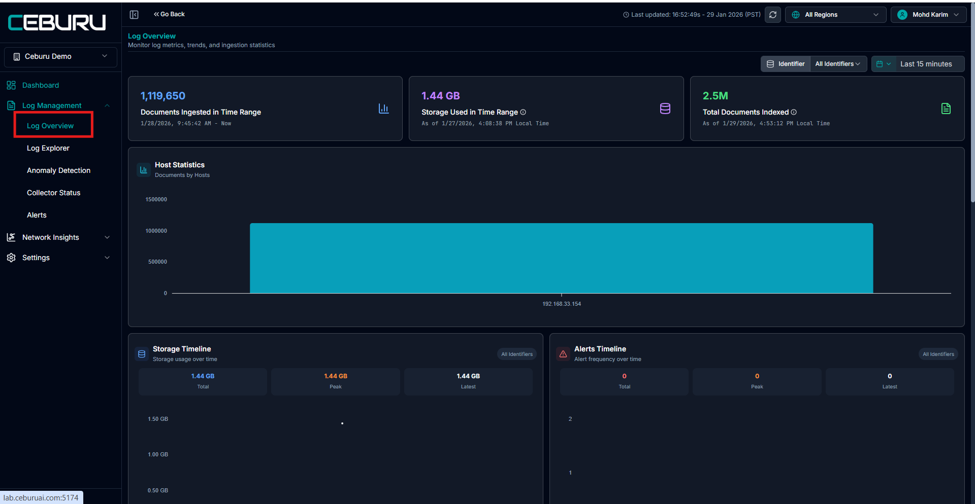 Log Management Overview : Ceburu Systems, Inc.