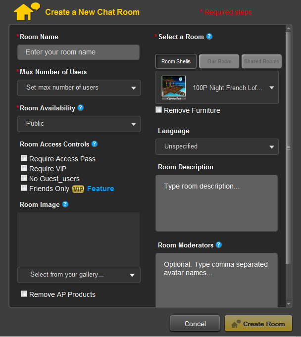 What are Decorated Rooms? : Community Center