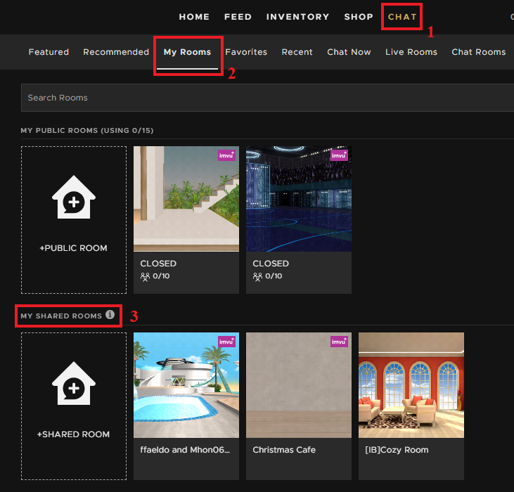 How do I edit or decorate a Shared Room/Our Room? : Community Center
