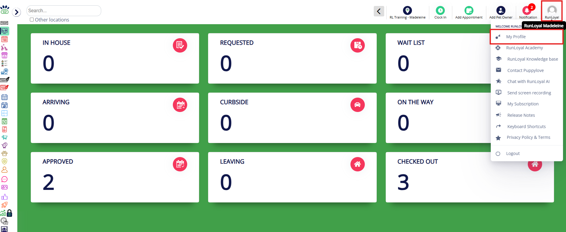 Update Your Staff User Profile : RunLoyal Support