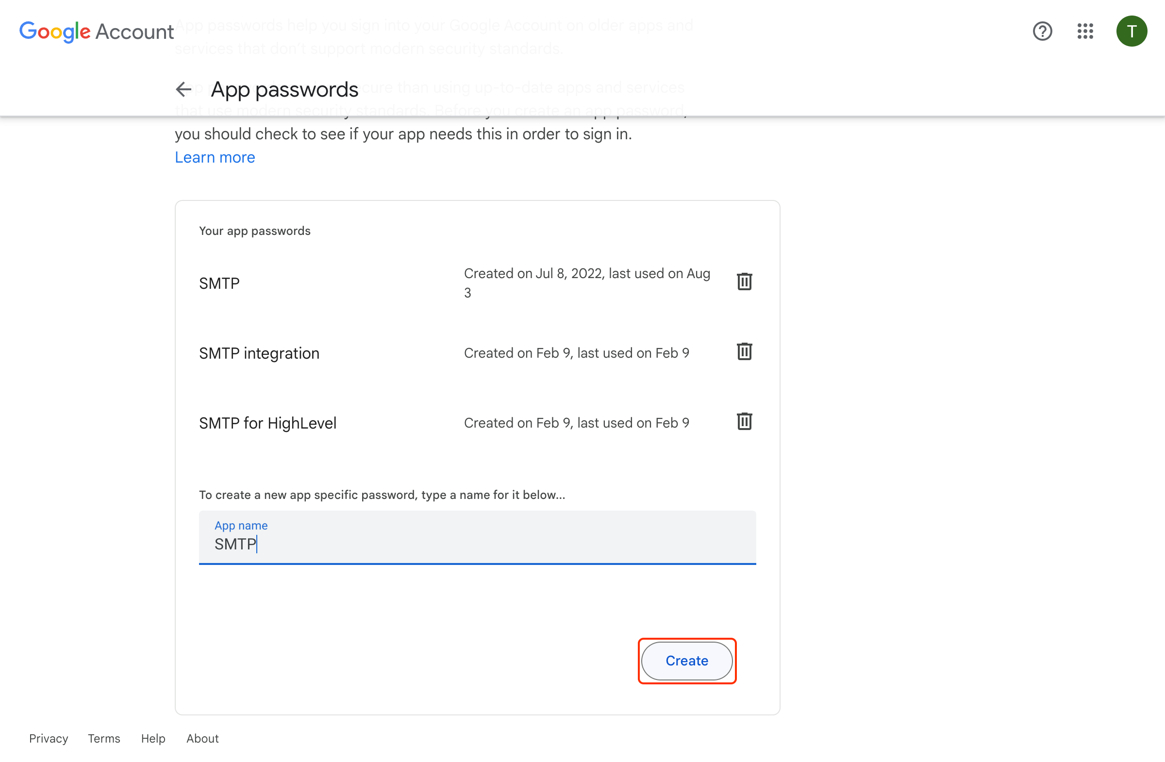 Using Google/Gmail/Google Workspace as your SMTP Provider : HighLevel ...