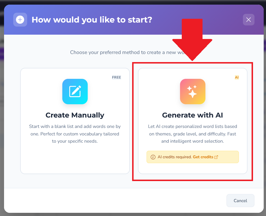 Generate AI Word Lists in Seconds | Vocab Loco