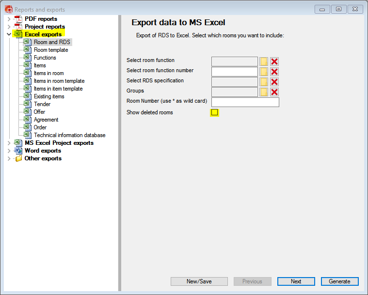 Archiving Information at the End of a dRofus Project : dRofus
