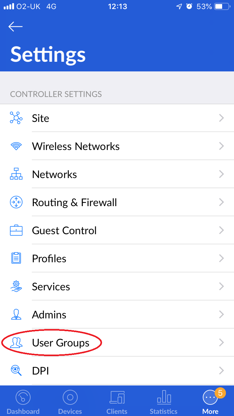 UniFi - App: Traffic Bandwidth Limits : UniFiCloud