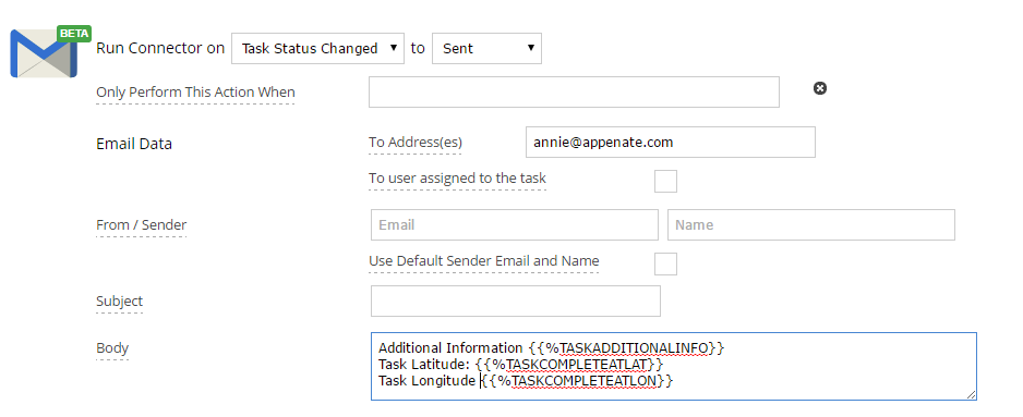 Setting up Task Connectors : nomorePAPER