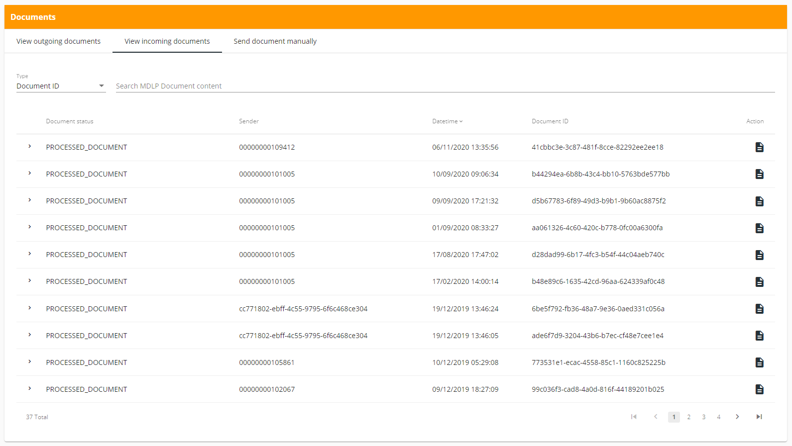 Configuring an MDLP Domestic Channel and Managing Documents : Movilitas ...