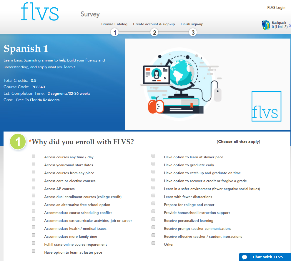 FLVS - Grades 6-12 Register for More than 3 FLVS Courses : eLearning Network