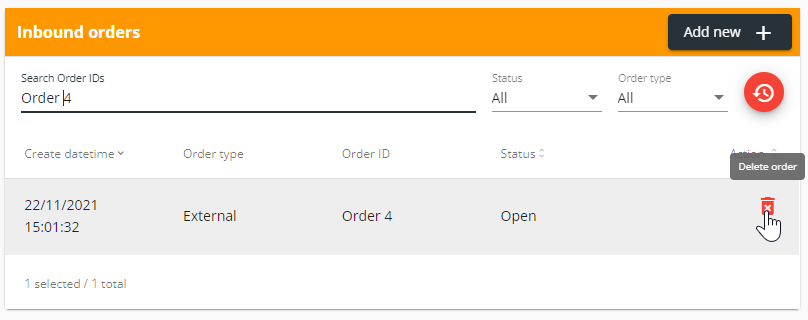 Managing Inbound Orders (Serialized Logistics) : Movilitas.Cloud Support