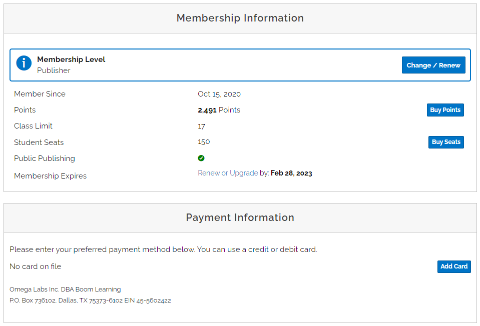 Manage Your Credit Card : Boom Learning Support