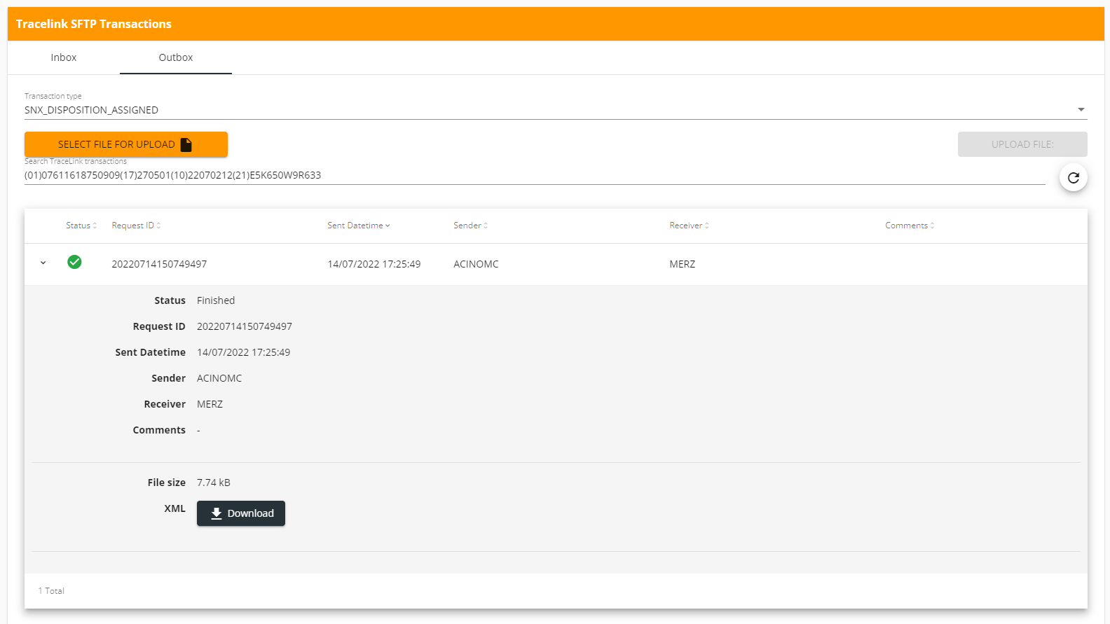 Configuring a TraceLink Channel and Managing SFTP Transactions ...