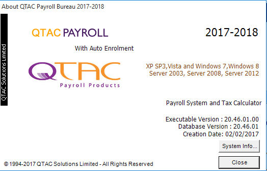 Help Menu - Overview : QTAC Solutions Ltd