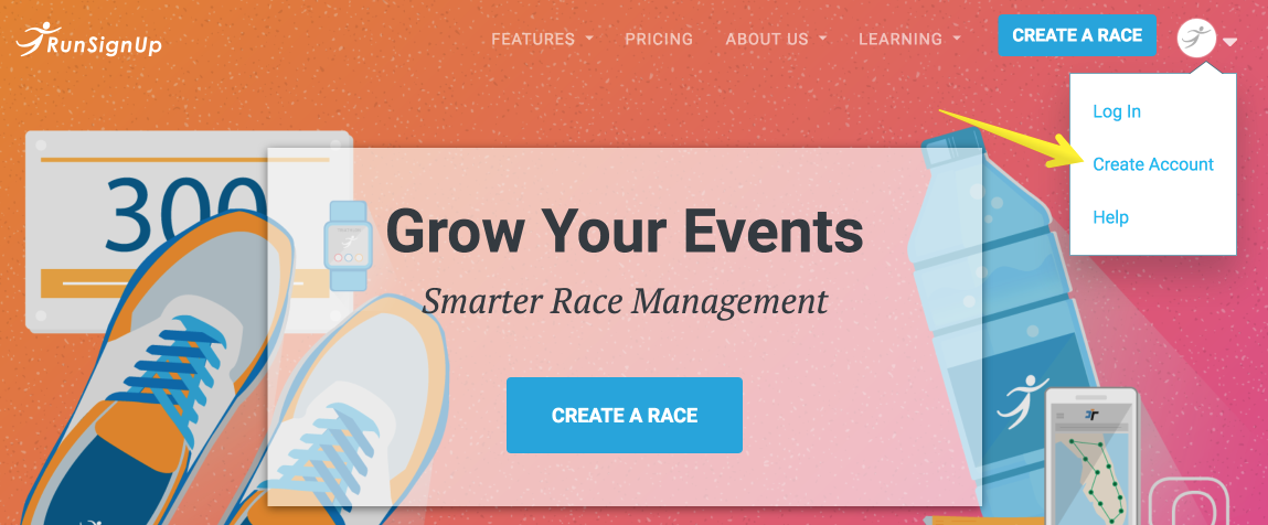 Create an Account : RunSignUp Helpdesk