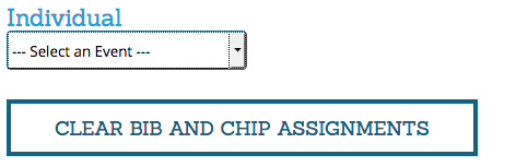 Clear Assigned Bib and Chip Numbers - RunSignup
